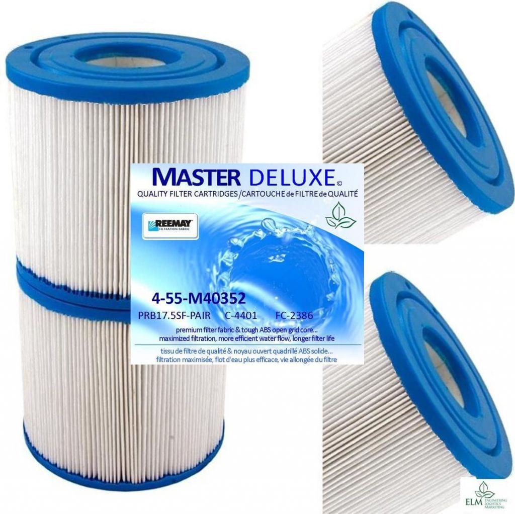 35sqft. Spa Filters 4-Pack Master Deluxe M40352 PRB17.5SF-PAIR C-4401 ...